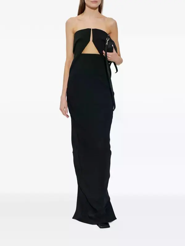 Rick Owens Cut-out Strapless Maxi Dress