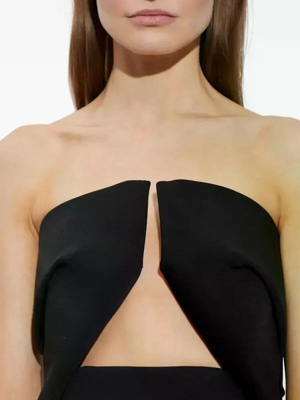 Rick Owens Cut-out Strapless Maxi Dress