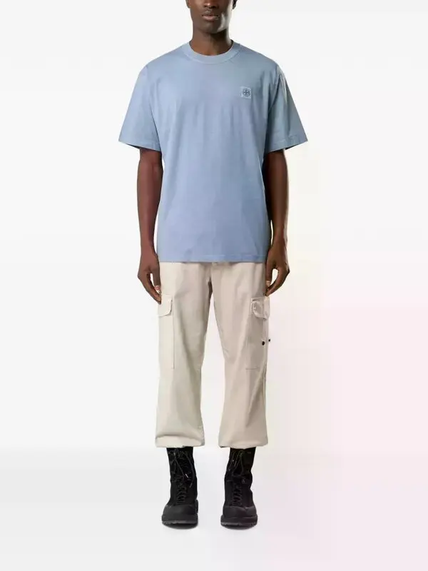 Stone Island 2100030 Combed Organic Cotton Jersey T-shirt - Blue