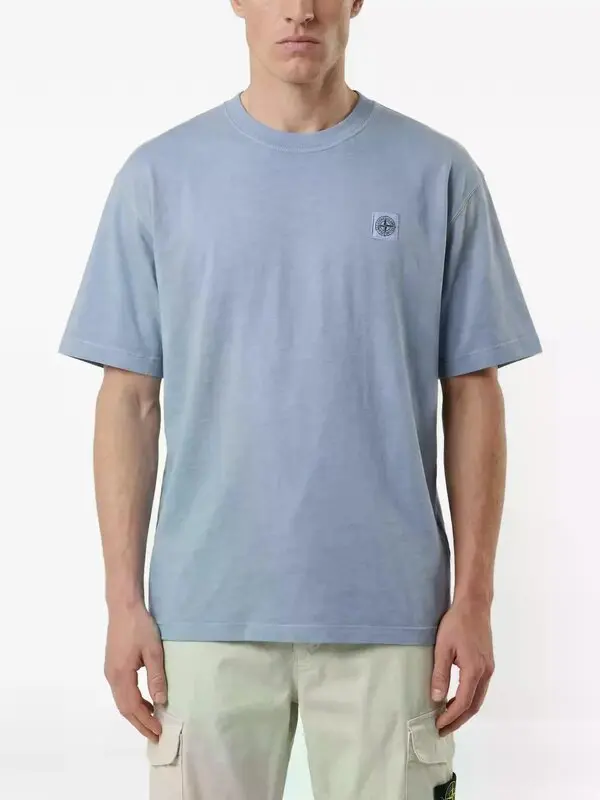 Stone Island 2100030 Combed Organic Cotton Jersey T-shirt - Blue