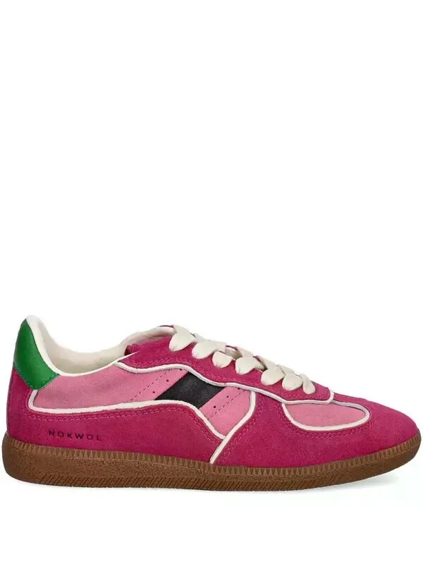 NOKWOL August Panelled Lace-up Sneakers