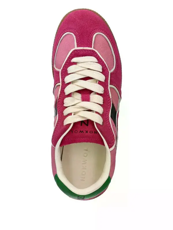 NOKWOL August Panelled Lace-up Sneakers