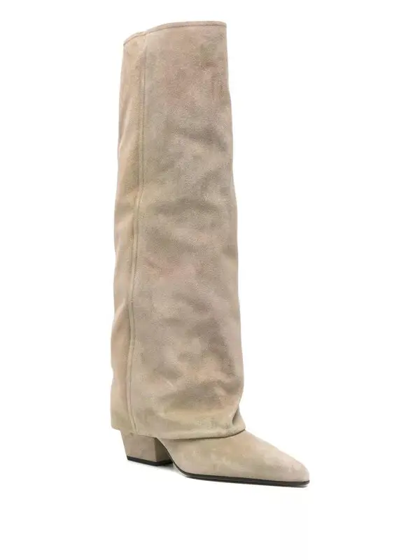 Paris Texas Pointed-toe Suede Boots