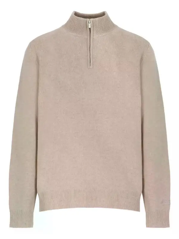 MC2 SAINT BARTH Zip-neck Sweater - Neutrals
