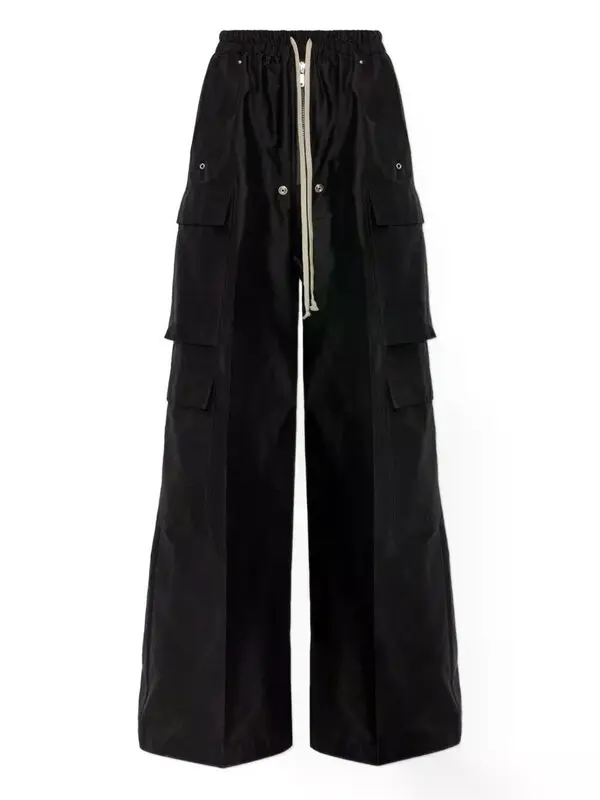Rick Owens Drawstring Wide Leg Trousers - Black
