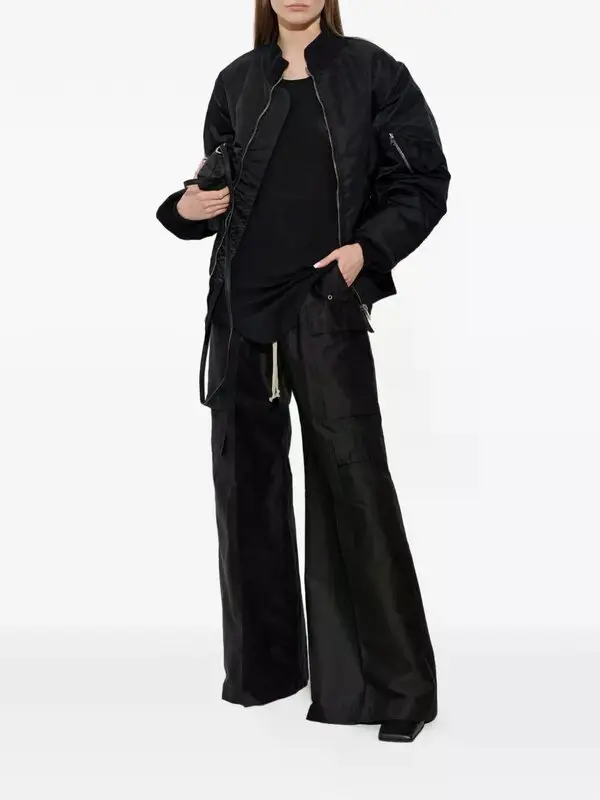 Rick Owens Drawstring Wide Leg Trousers - Black