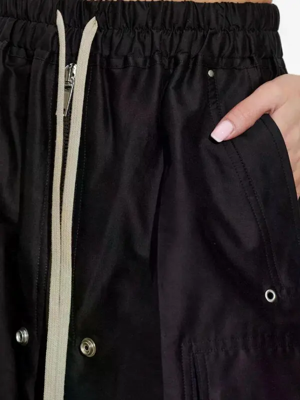Rick Owens Drawstring Wide Leg Trousers - Black