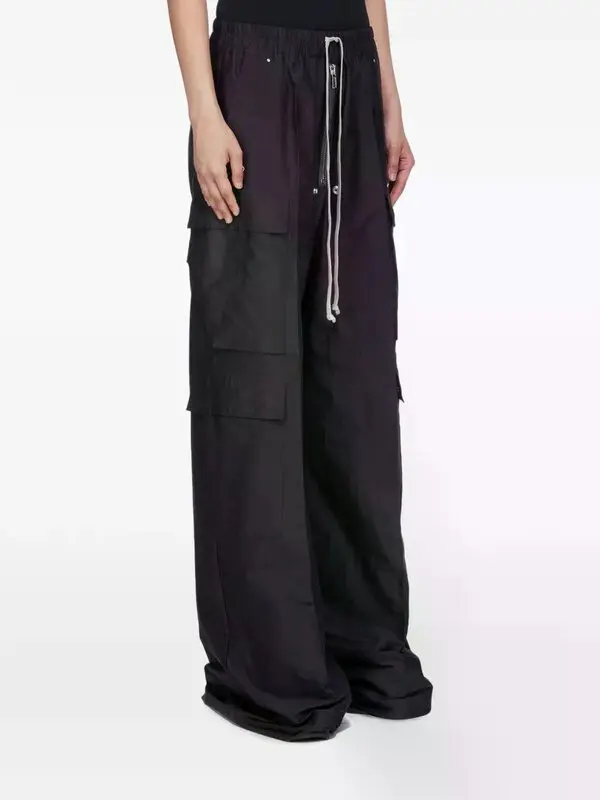 Rick Owens Drawstring Wide Leg Trousers - Black