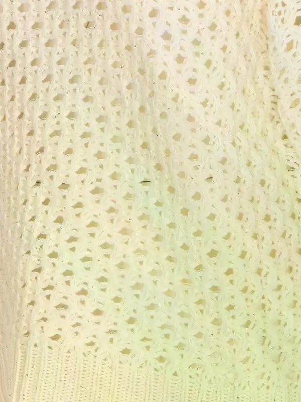 Fabiana Filippi Sequin-detail Crew-neck Sweater - Neutrals