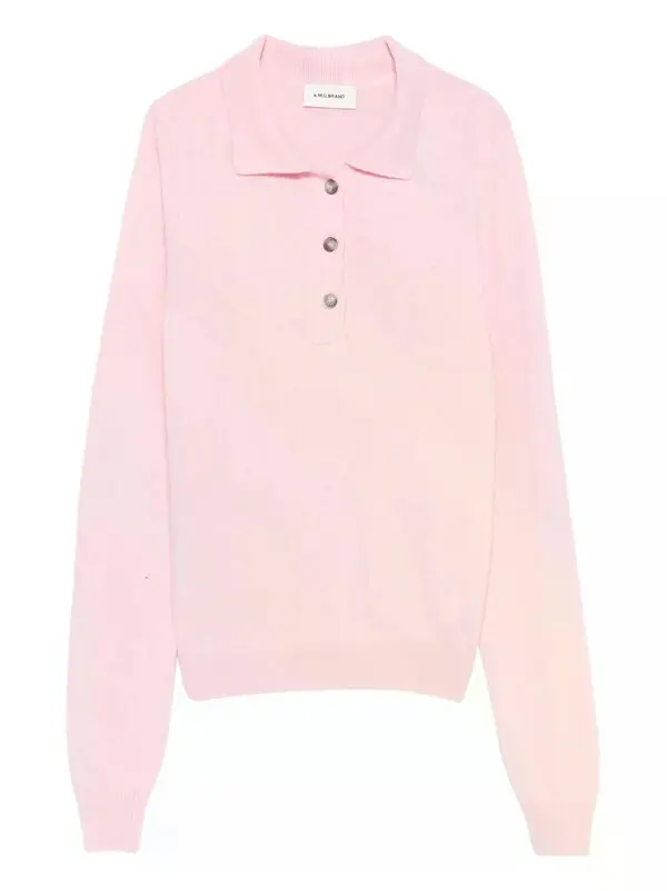 A.M.G. Buttoned Polo Top