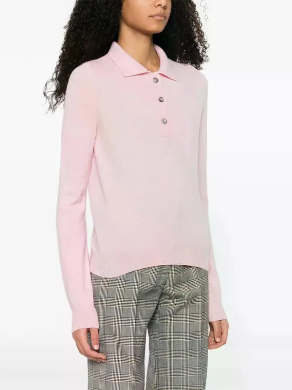 A.M.G. Buttoned Polo Top
