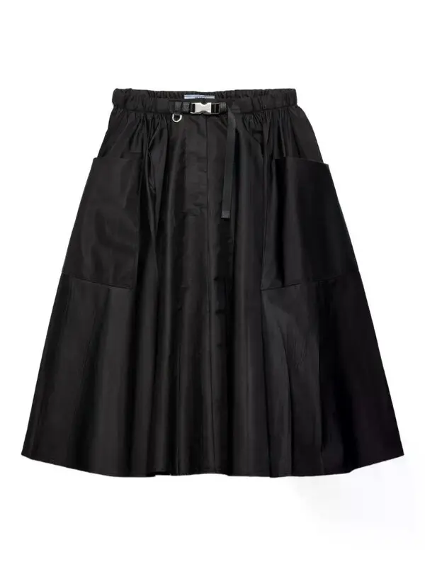 Prada Pleated Midi Skirt