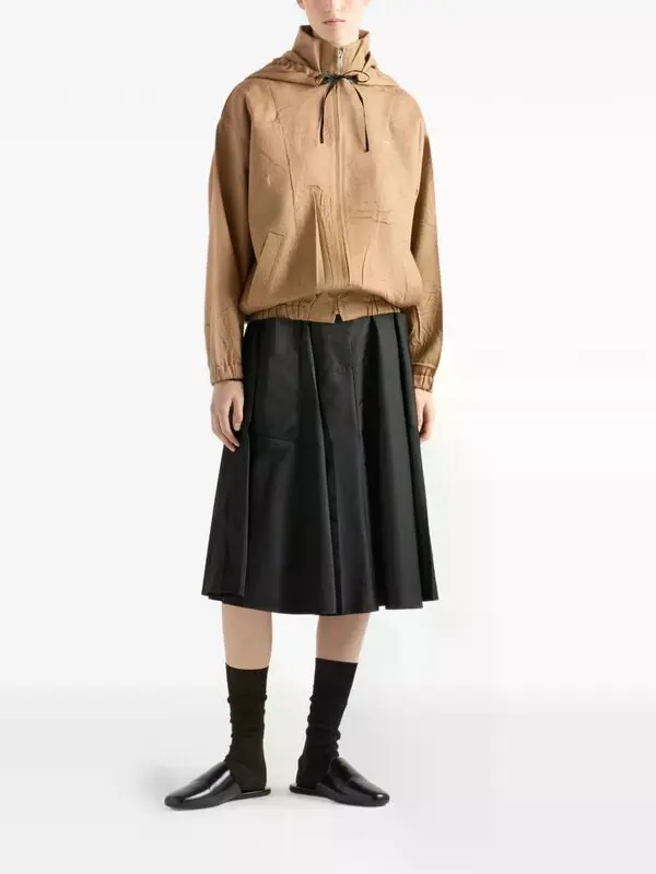 Prada Pleated Midi Skirt