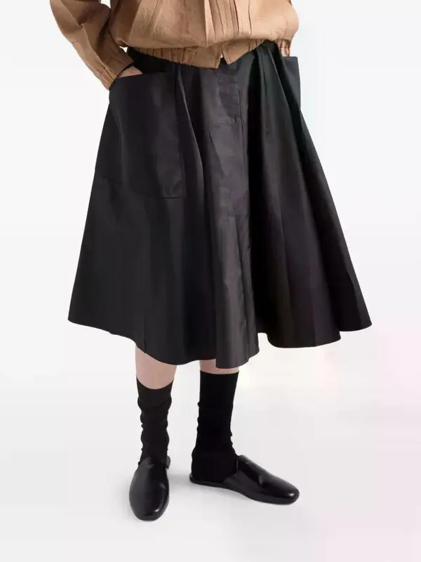 Prada Pleated Midi Skirt
