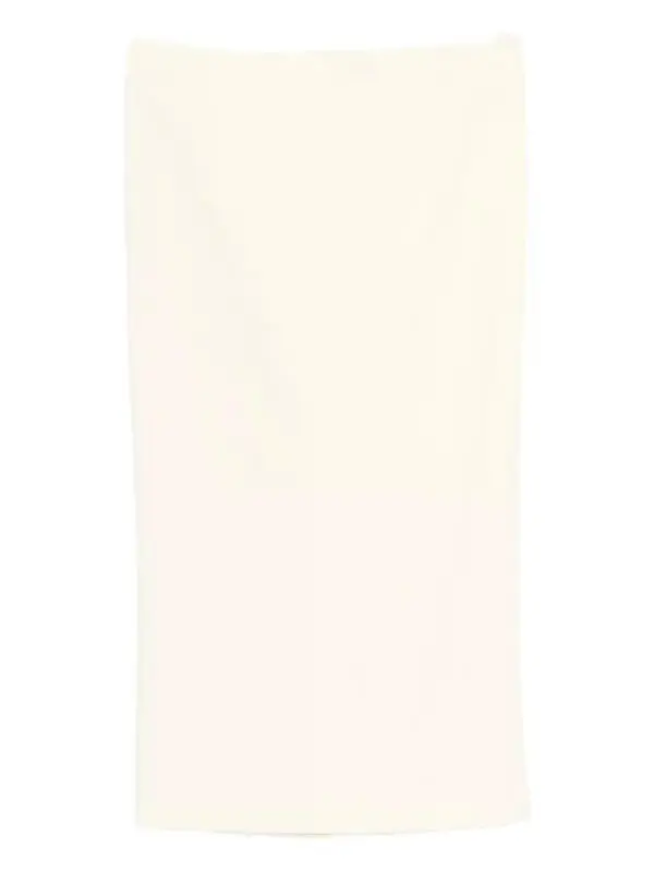 A.M.G. Slim Midi Pencil Skirt - Neutrals