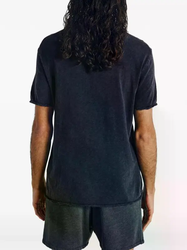 American Vintage Sonoma Raw-edge T-shirt - Blue