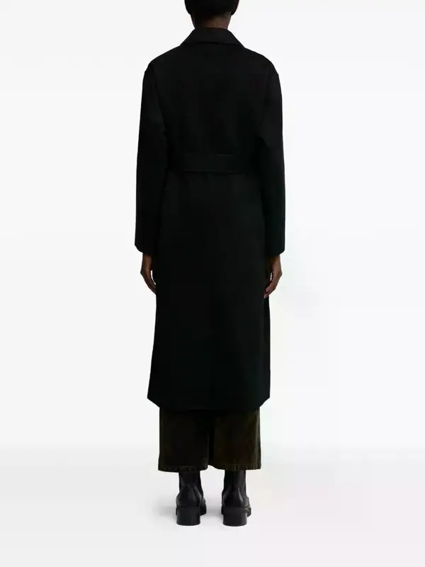 Aspesi Belted Wool Coat - Black