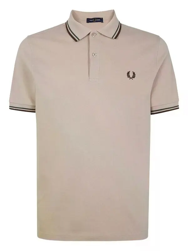 Fred Perry Laurel-wreath Tipped Polo Shirt - Neutrals