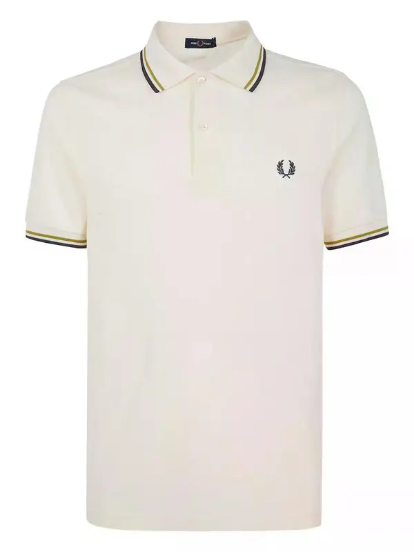 Fred Perry Contrast-trim Polo Shirt - Neutrals