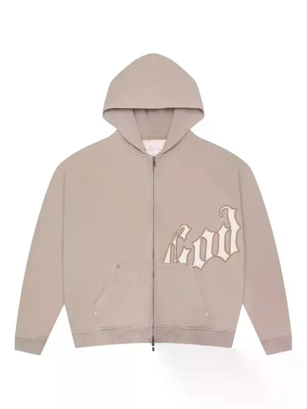 GODSPEED Og Logo V2 Zip-up Hoodie - Neutrals