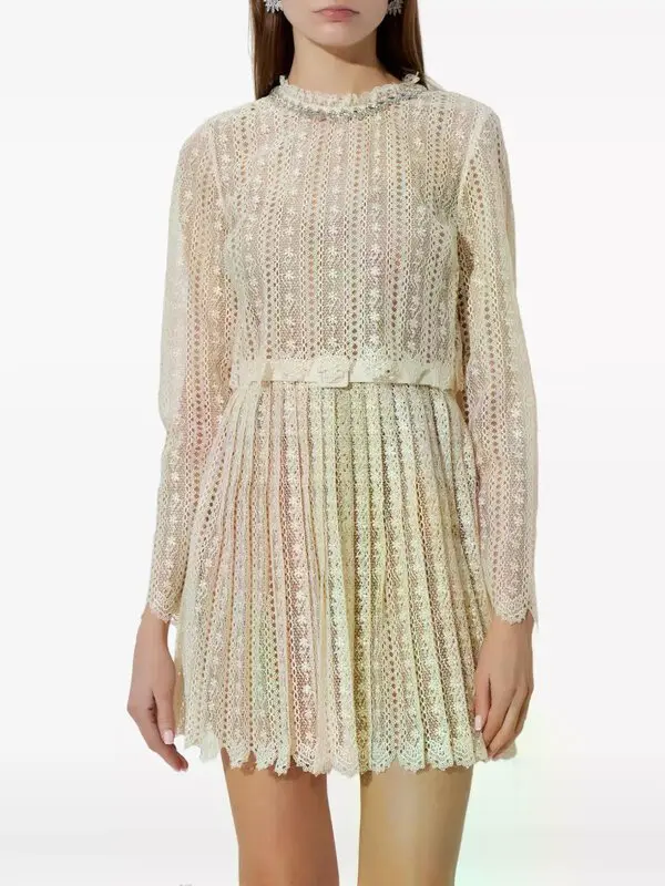 SELF-PORTRAIT Lace Embellished Maxi Dress