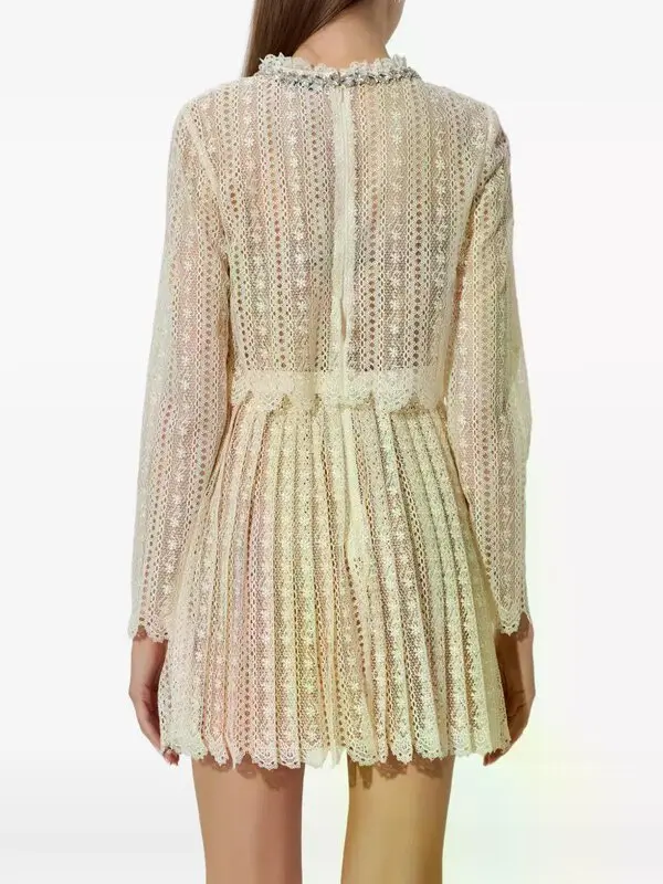 SELF-PORTRAIT Lace Embellished Maxi Dress
