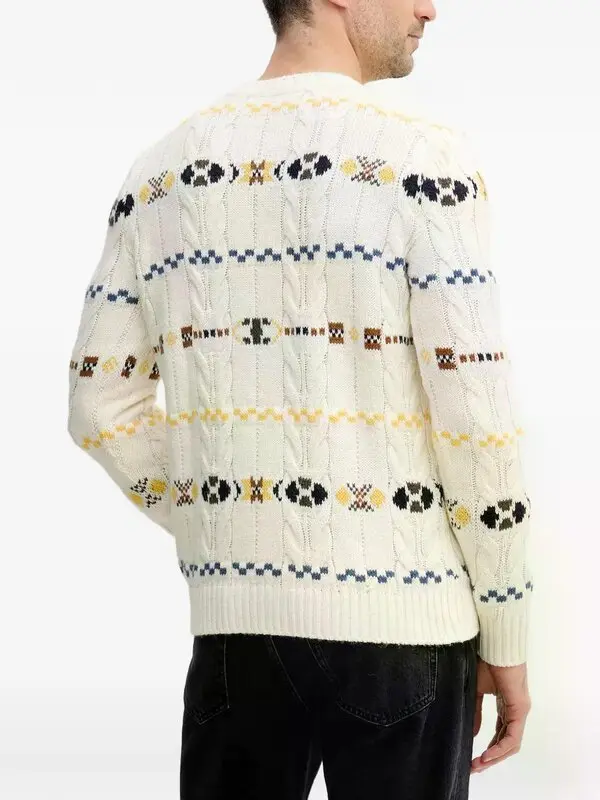 BENETTON Cable-knit Pattern Sweater