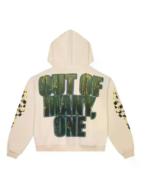 GODSPEED Graphic-print Hoodie - Neutrals