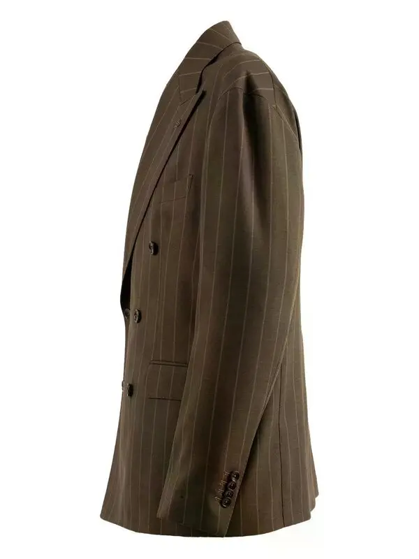 Tagliatore Double-breasted Striped-pattern Jacket