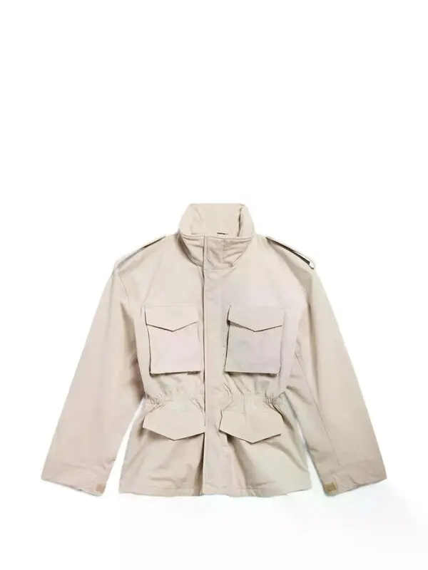 Balenciaga Hourglass Pocket Parka - Neutrals