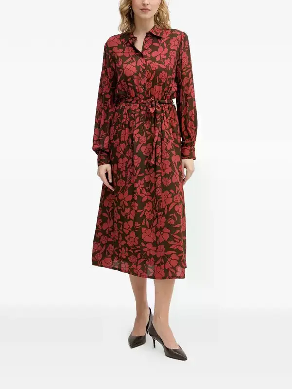 BENETTON Floral-pattern Midi Dress