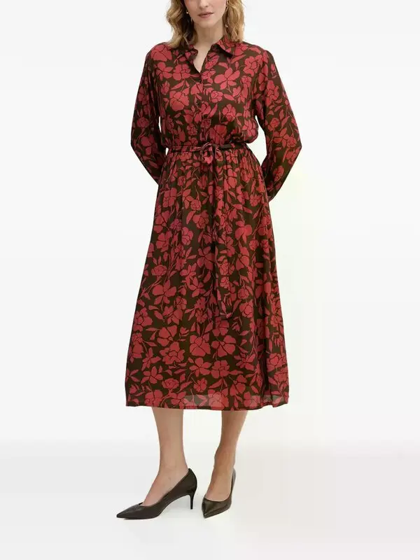 BENETTON Floral-pattern Midi Dress