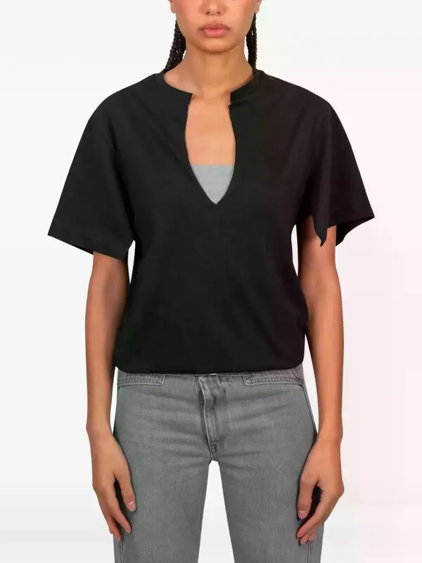 Gimaguas Alina V-neck T-shirt - Black