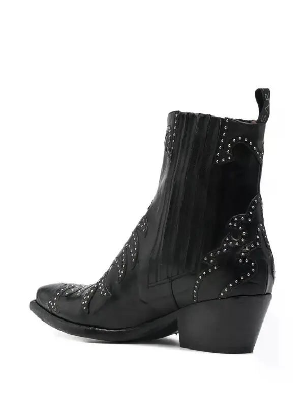 Sartore Studded Ankle Boots - Black