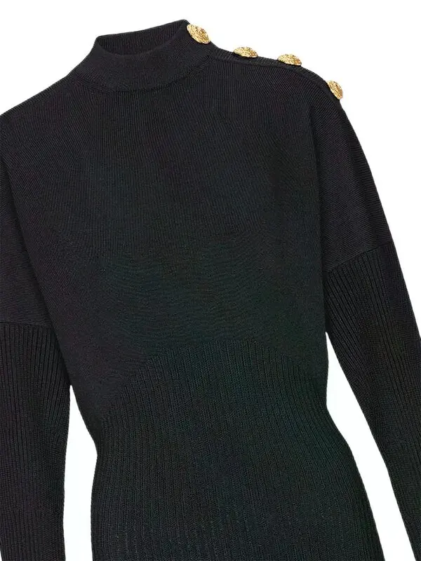 Balmain Flared Knitted Mini Dress