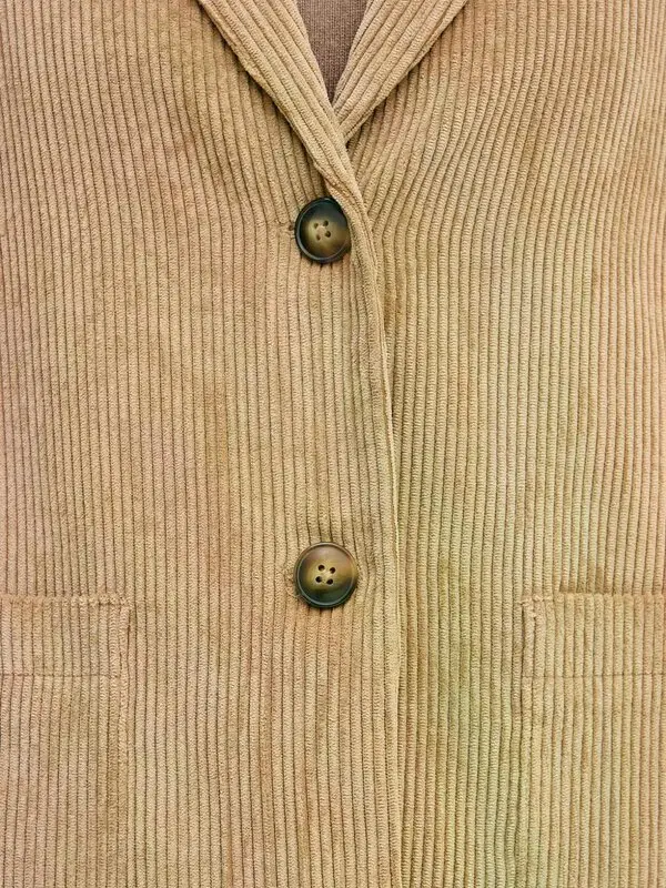 BENETTON Corduroy Buttoned Blazer