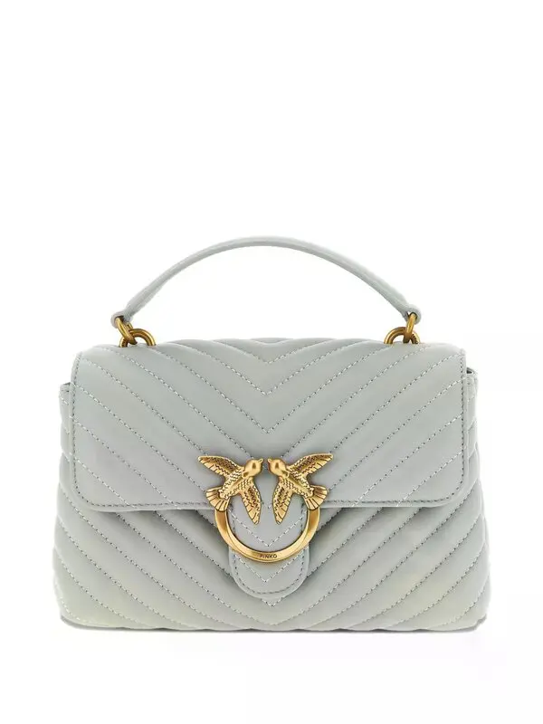 Pinko Mini Lady Love Puff Quilted Tote - Grey