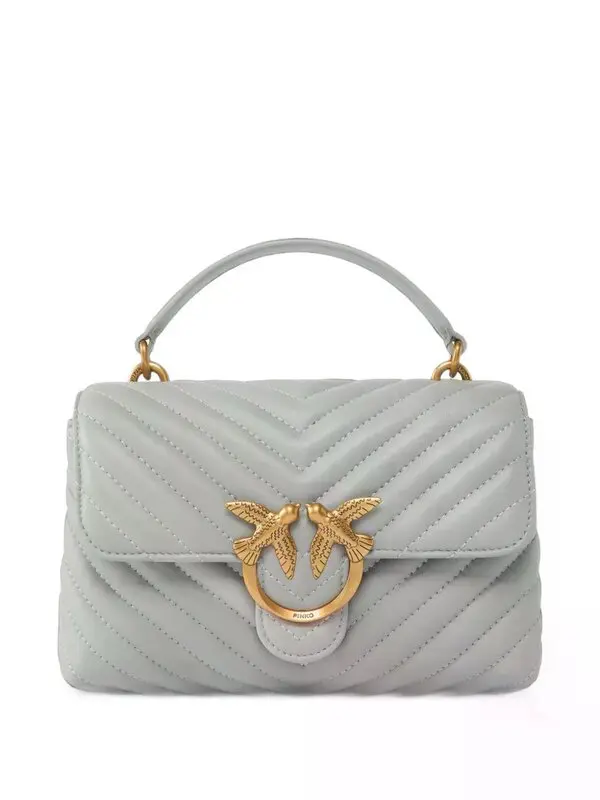 Pinko Mini Lady Love Puff Quilted Tote - Grey