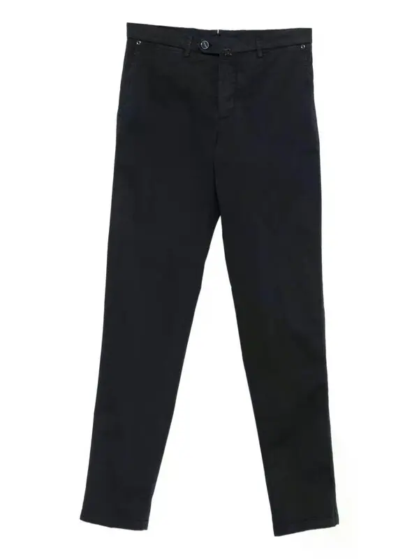 Kiton Belt Loops Trousers - Blue