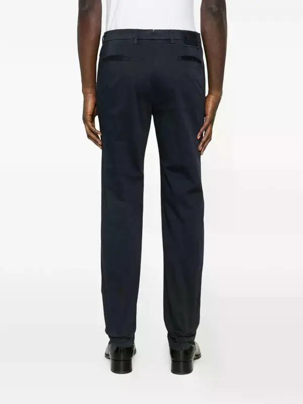 Kiton Belt Loops Trousers - Blue