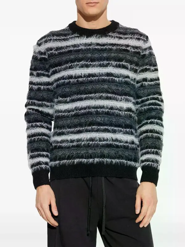 SAMSOE SAMSOE Safinnley Striped Crew-neck Sweater
