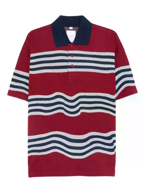 NAPAPIJRI Striped Polo Shirt - Red