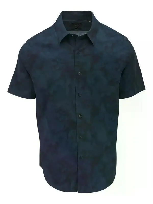 Vince Rapids Short-sleeve Button Shirt - Blue