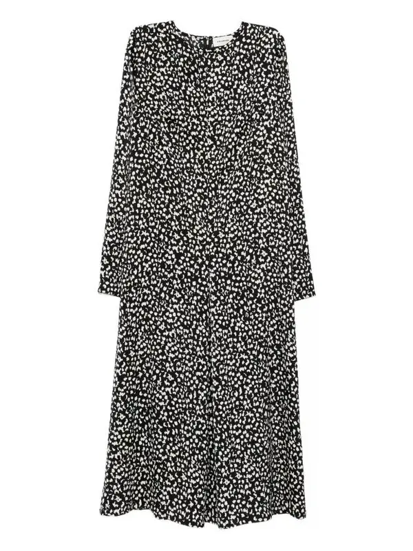 A.M.G. Printed Midi Dress