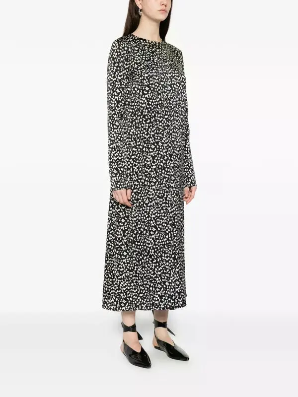 A.M.G. Printed Midi Dress