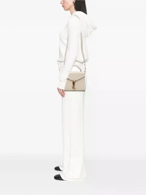 Saint Laurent Monogram Cassandra Top Handle Bag - Brown