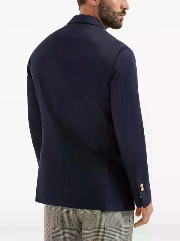 Brunello Cucinelli Metal-buttons Twill Blazer