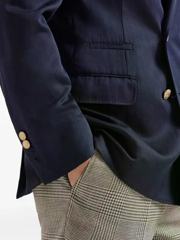 Brunello Cucinelli Metal-buttons Twill Blazer