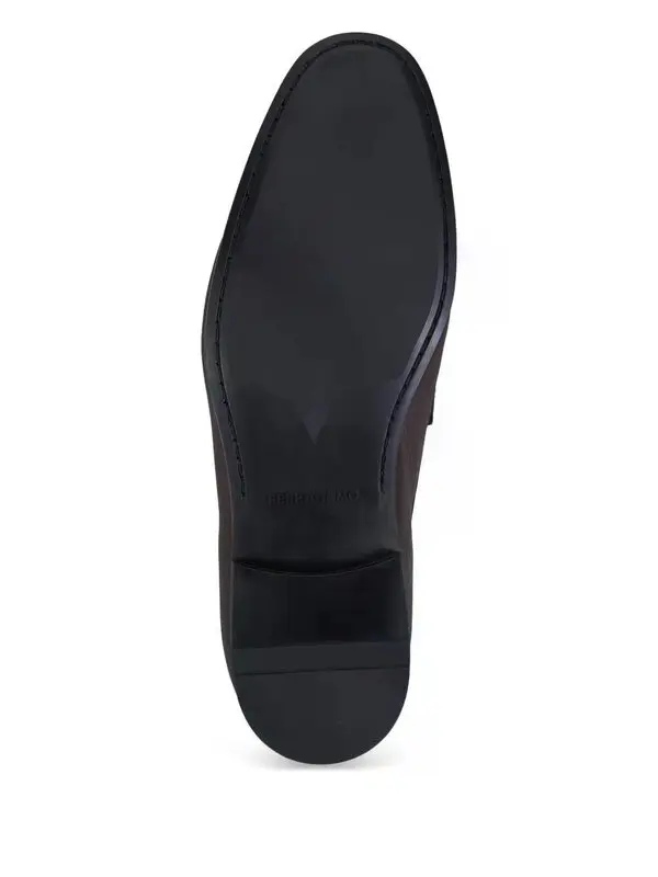 FERRAGAMO Tiberio Loafers - Brown