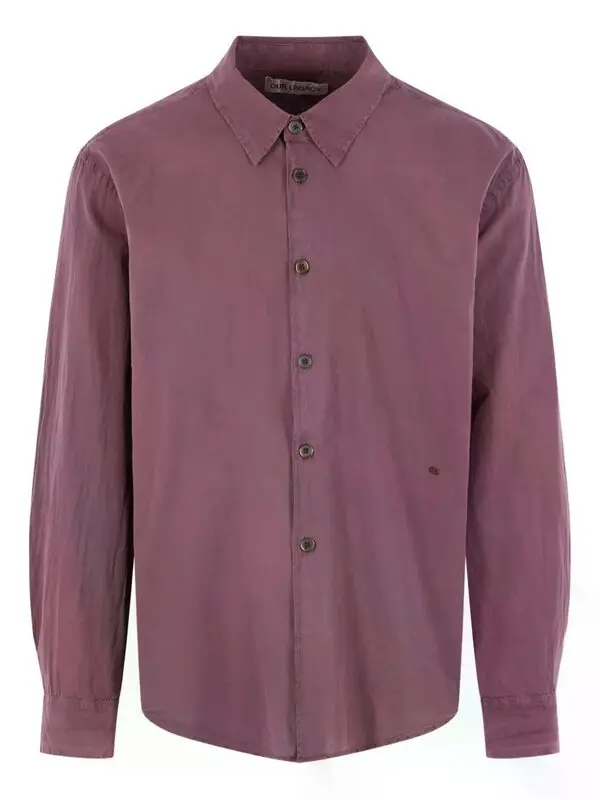 Our Legacy Buttoned Long-sleeved Shirt - Purple